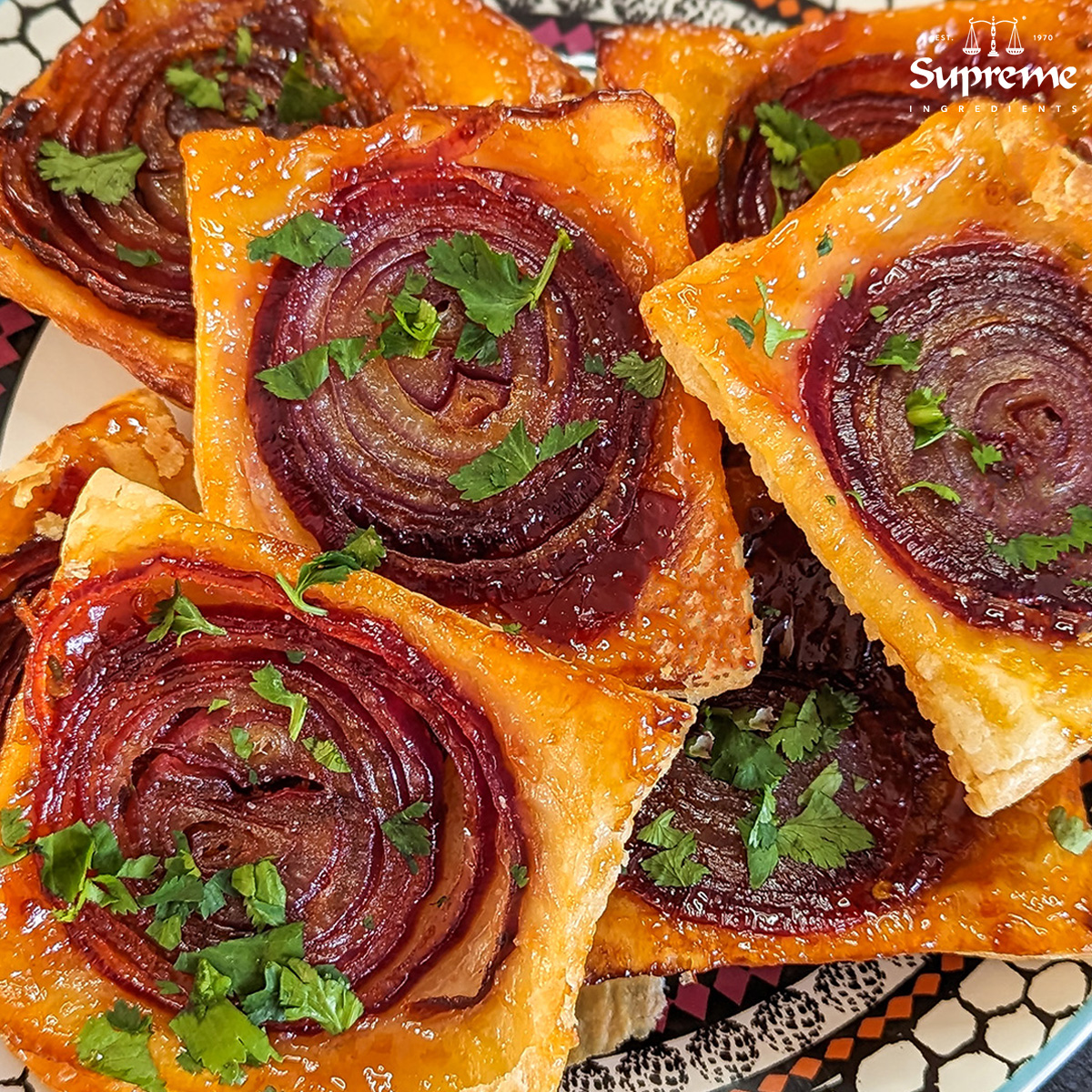 Sweet Chilli & Onion Puff Pastry Tart - Supreme Ingredients