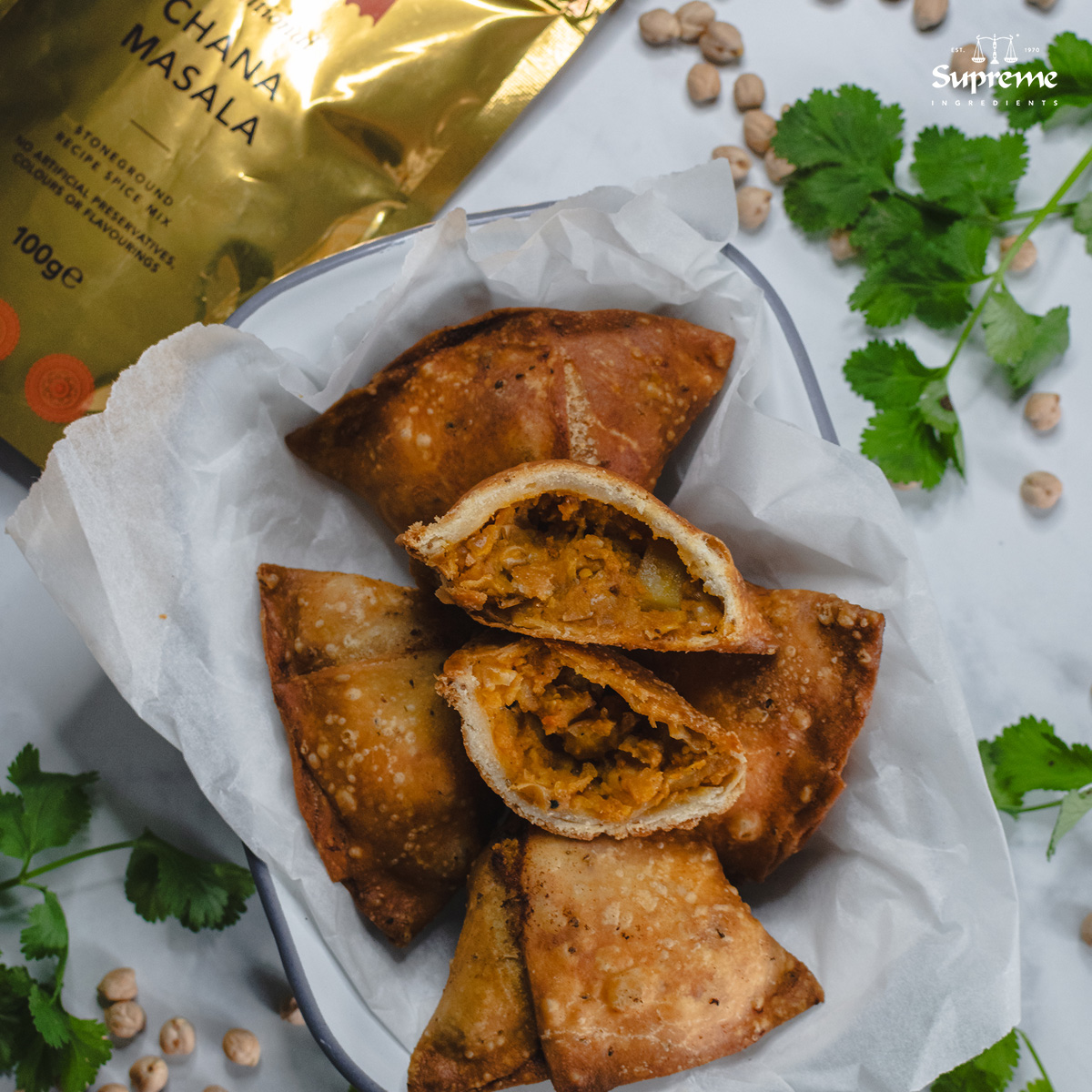 Chana Masala Samosas - Supreme Ingredients
